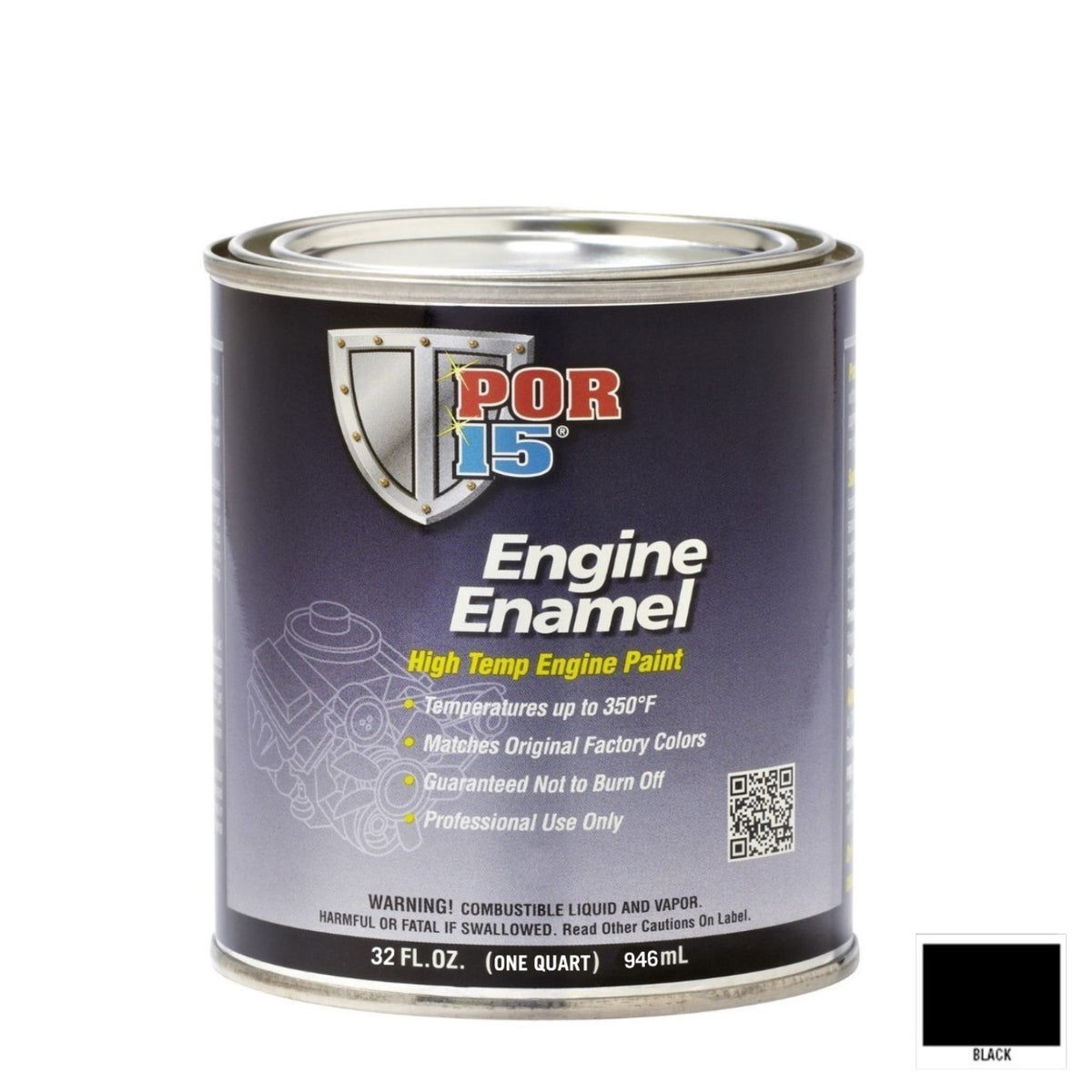 Engine Enamel - Quart | Black – POR-15 New Zealand